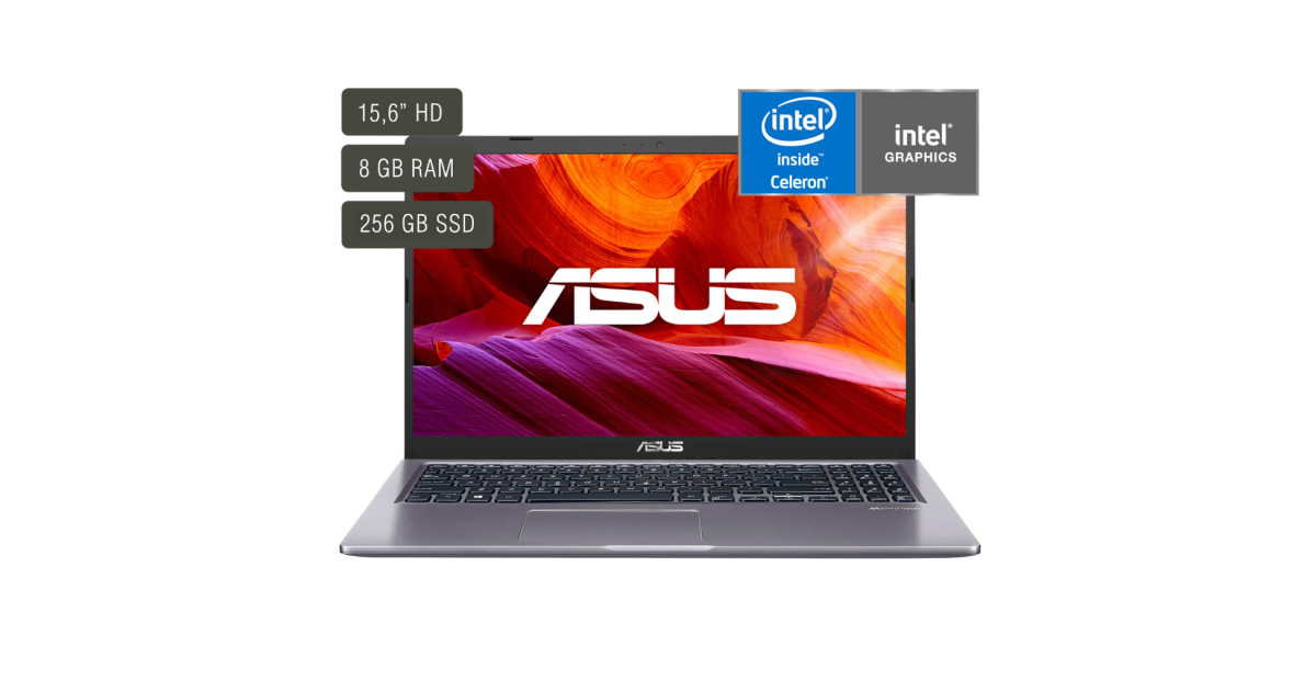 Notebook Asus X515MA 15,6" Hd - N4020 - 8Gb - 256Gb - Win11